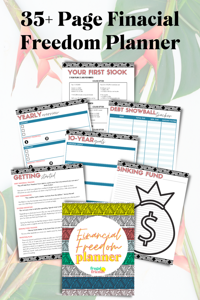 Financial Freedom Planner {35+ Page Digital Download} – Frugal Friends ...